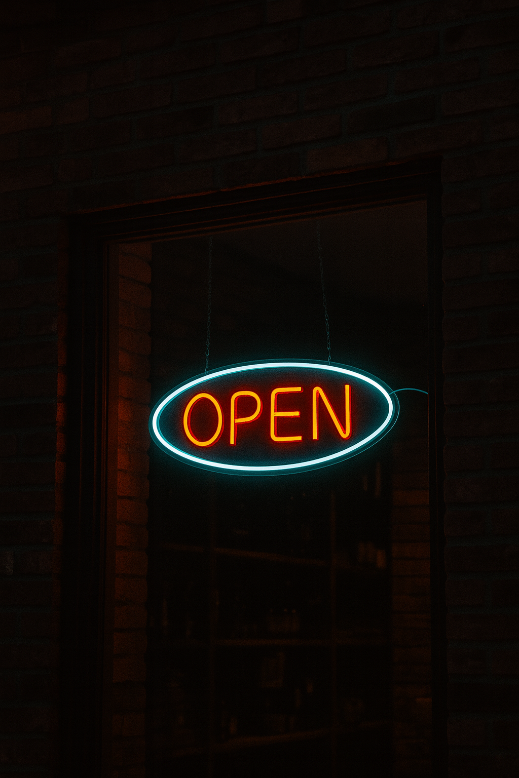 Open LED Neon Sign Light 6x18 inches Feet with Adaptor